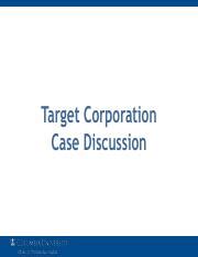 BUSI PS Target Corporation Discussion Pdf Target Corporation Case Discussion Overview