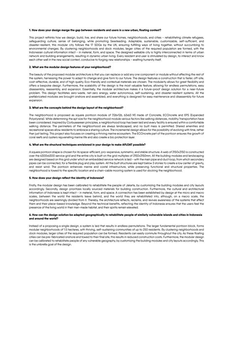 Aquaville Sustainable Design Project