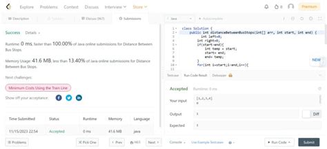 Day34 Of 100dayofcodingchallenge Distance Between Bus Stops