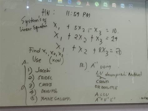 Solved Excel Codes For Jacobi Seidel Crouts Naive And