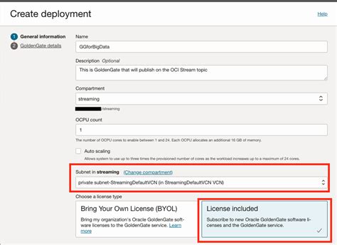 stream data using oracle goldengate and oracle goldengate for big data