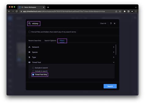 Timed Text Search And Panel Sony Ci Customer Success