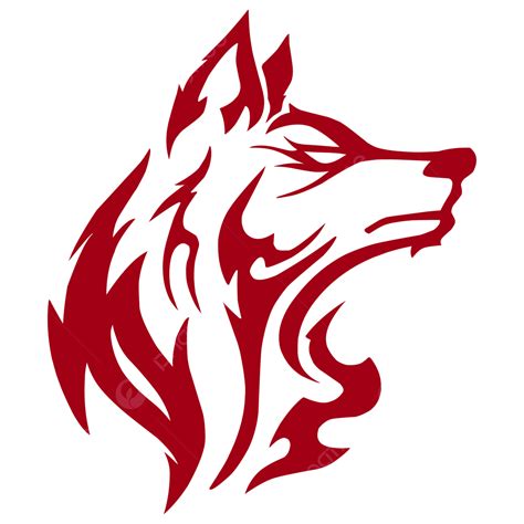 Red Wolf Logo Alpha Wolf Mascot Logo In Circle Frame Png Images Eps