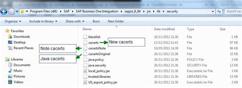 Add New Web Certificate In Cacerts File For Cfdi E Sap Community