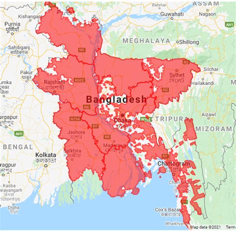 Airtel 4g Coverage Area Map In Bangladesh