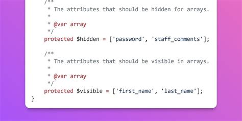 Laravel News On Linkedin Security Tip Sensitive Model Attributes