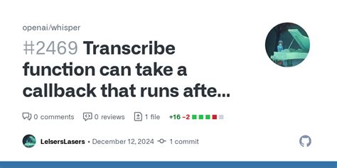 Transcribe Function Can Take A Callback That Runs After Every Step In The Transcription Process