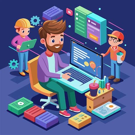 Backend Developer Cartoon Images Free Download On Freepik