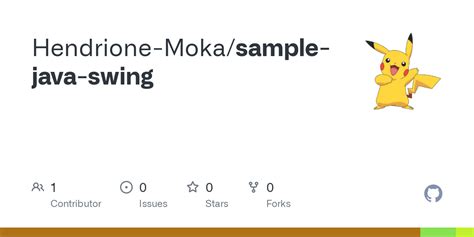 GitHub Hendrione Moka Sample Java Swing