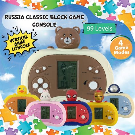 Tetris Various Character Classic Retro Electronic Brick Game Console