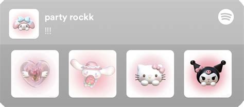 Spotify Widget Cute White Pink Sanrio Aes Simple Iphone Wallpaper Iphone App Layout Phone