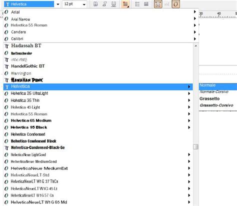 Font List By Font Families Coreldraw X6 Coreldraw Graphics Suite X6