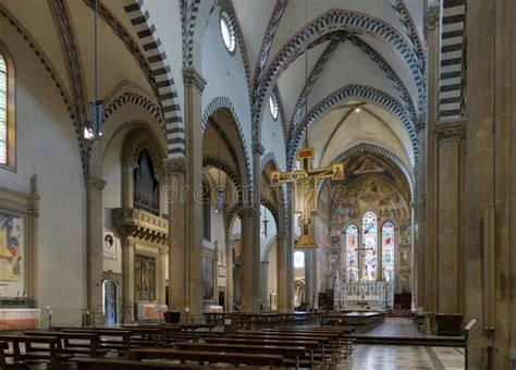 Interior View Of The Nave And Apse Of Santa Maria Editorial Photography