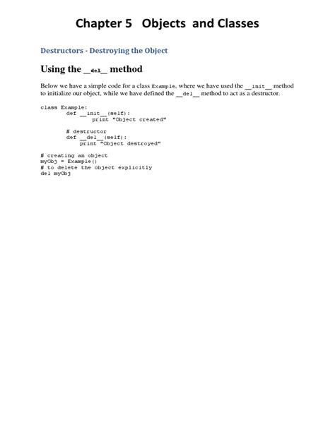 Python Notes Chapter 5 And 6 Pdf Class Computer Programming Inheritance Object