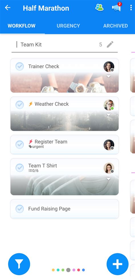creating tasks ios and android