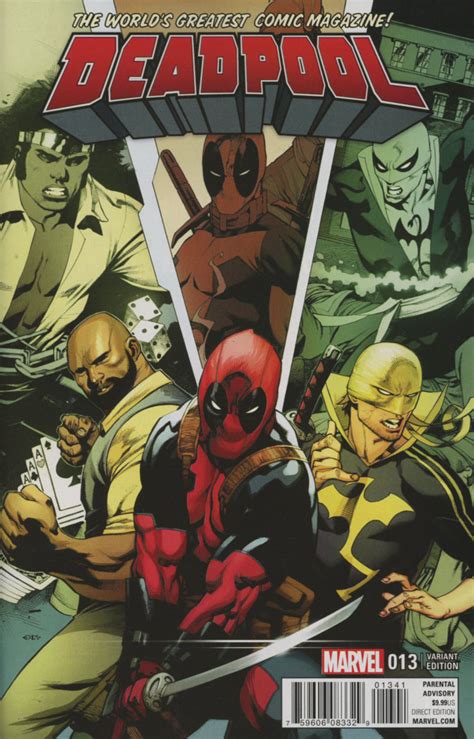 Deadpool Vol 5 13 Cover B Variant Chris Stevens Power Man And Iron