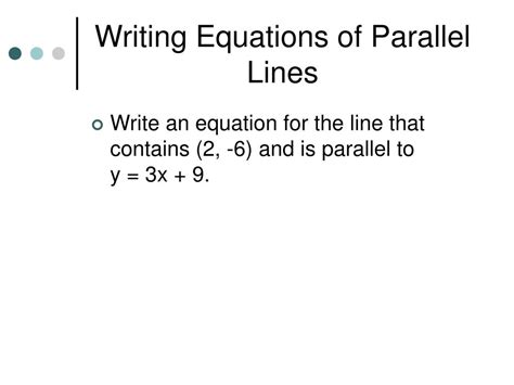 PPT Determining Parallel And Perpendicular Lines For Equations PowerPoint Presentation ID