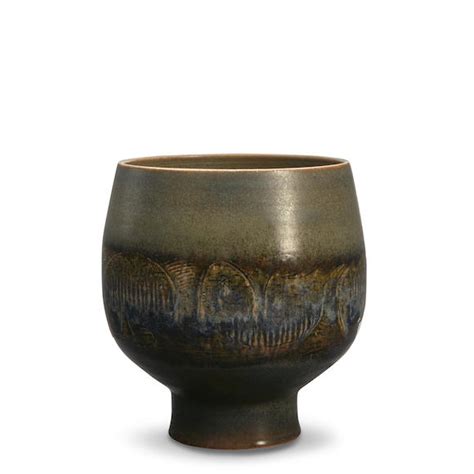 Bonhams Skinner Edwin And Mary Scheier Footed Bowl United States C 1965 Glazed Stoneware