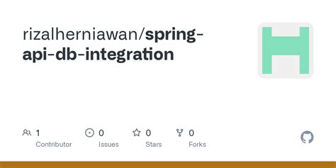 github rizalherniawan spring api db integration