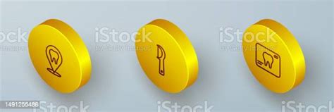 아이소메트릭 라인 치과 진료소 위치 치실 및 치아 아이콘의 X레이를 설정합니다 벡터 3차원 형태에 대한 스톡 벡터 아트 및 기타 이미지 3차원 형태 X 레이 건강