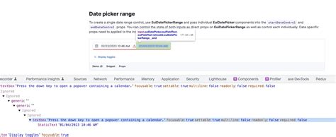 Euidatepicker Screen Reader Date Picker Range Needs To Identify Itself As Invalid And Offer