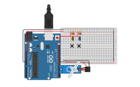 Circuit Design Servo Tinkercad