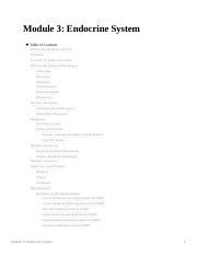 Module Endocrine System Pdf Module Endocrine System Table Of Contents What Is The