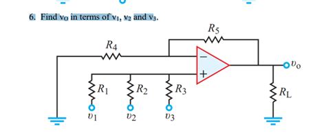 Solved Find V In Terms Of V V And V Chegg Com