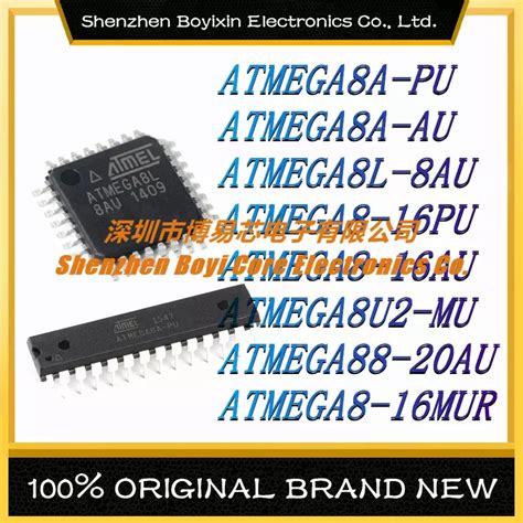 atmega8a pu atmega8a au atmega8l 8au atmega8 16pu atmega8 16au atmega8u2 mu mcu mpu soc 수동 부품