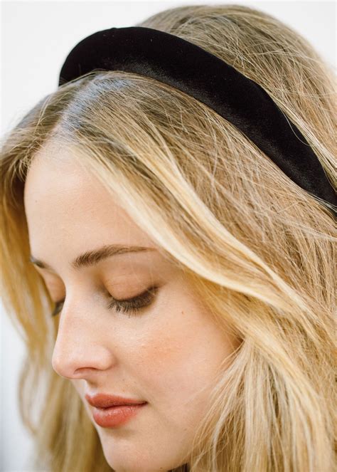 Jennifer Behr Tori Headband In Velvet Luxury Hair Accessories