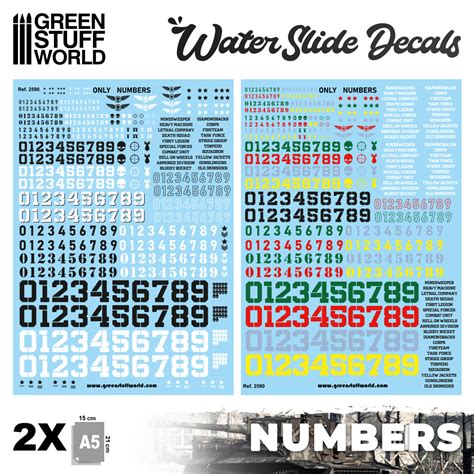 Waterslide Decals Water Decals Gsw