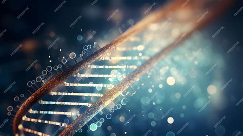 Premium Ai Image Dna Helix Intertwined With Binary Code Strands