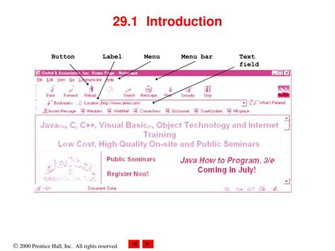 Ppt Chapter 29 Java Graphical User Interface Components Powerpoint