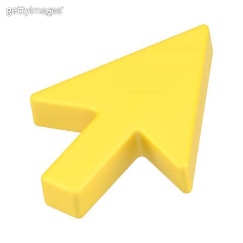 Yellow Volumetric Web Arrow Mouse Cursor For Website 1327041770 일러스트