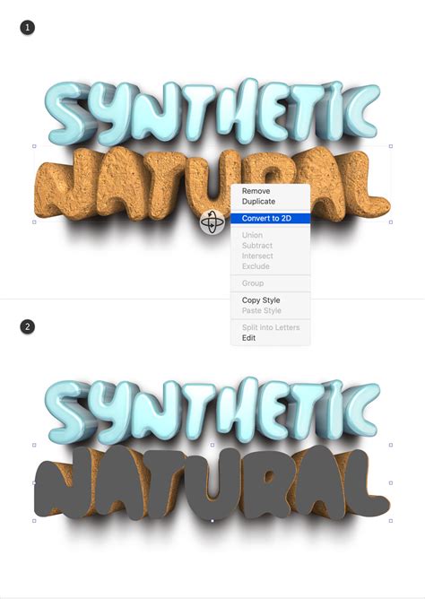 How To Create A D Text Effect In Art Text Envato Tuts