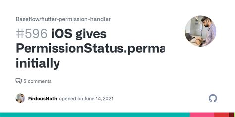 Ios Gives Permissionstatuspermanentlydenied Initially · Issue 596