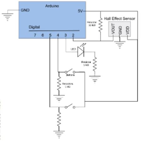 solved arduino gnd 5v hall effect sensor la digital les k12