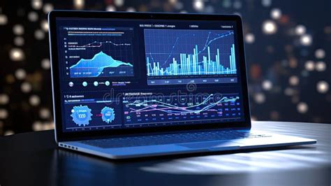 Visualization Analytics Blue Stock Illustration Illustration Of