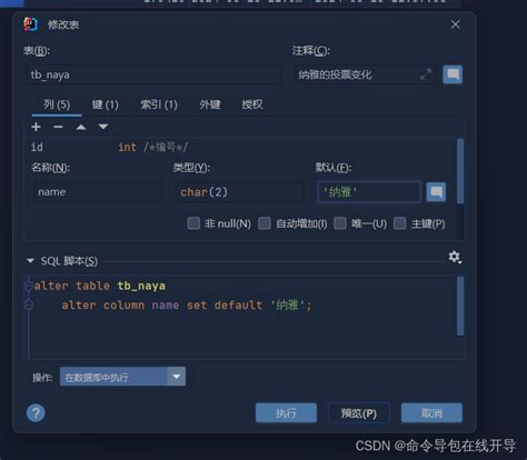 ddl 表结构操作 查询 修改 删除 ddl查表结构 csdn博客