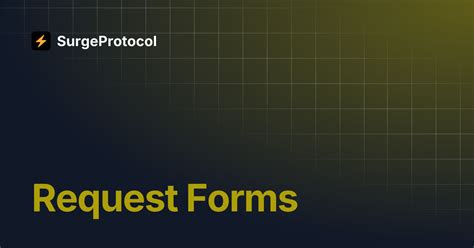 Request Forms Surgeprotocol