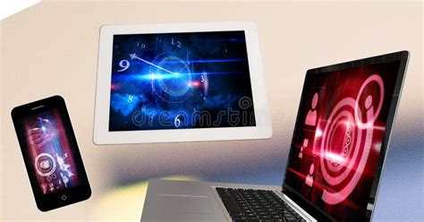 digital interface with data processing over screens of multiple