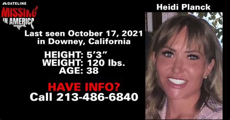 Ca Heidi Planck Missing From Los Angeles Ca 17 Oct 2021 Age 39 Page 3