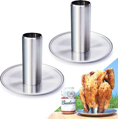 Tellshun Beer Can Chicken Holder 12 Inch Stainless Steel