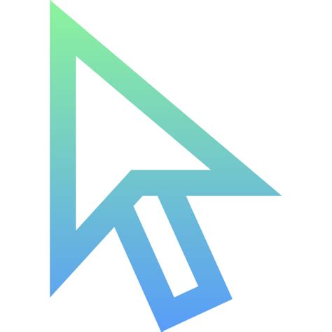 Cursor Super Basic Straight Gradient Icon