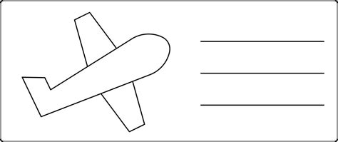 Flight Pass Or Ticket Icon In Black Outline 24326717 Vector Art At Vecteezy