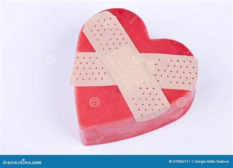 Heart With Patch Stock Image Image Of Illness Sick 57086111