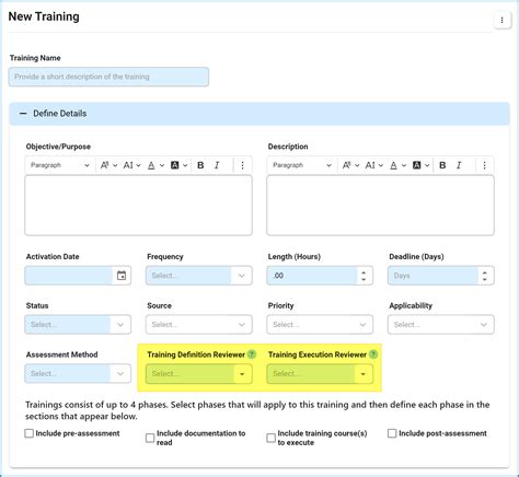 New Training Workflow Assignment Control Training 141