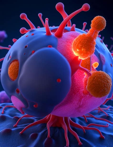 Premium Ai Image Tumor Microenvironment Concept With Cancer Cells