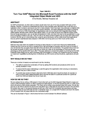 Fillable Online Turn Your SAS Macros Into Microsoft Excel Functions With The SAS Fax Email Print