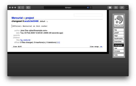 Mercurial — Nginx Unit